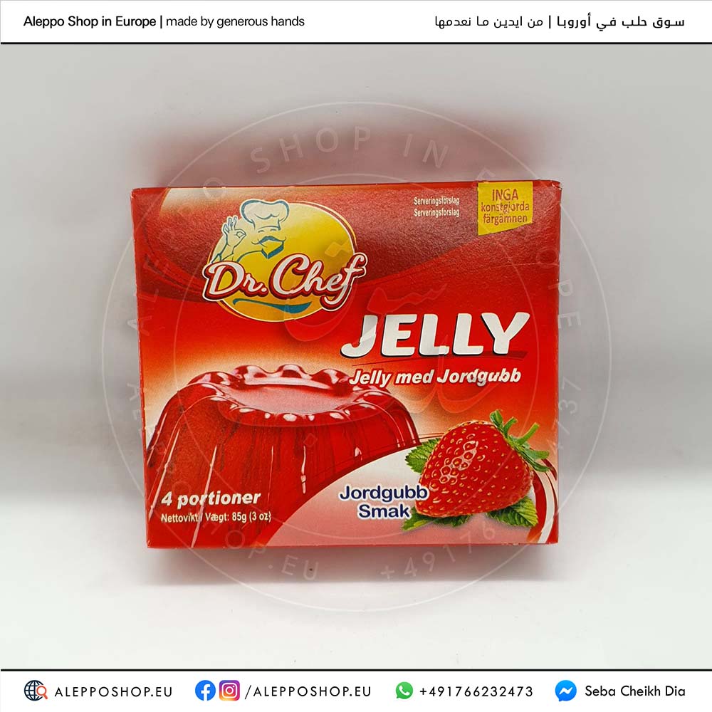 Dr. chef Jelly strawberry - Aleppo Shop